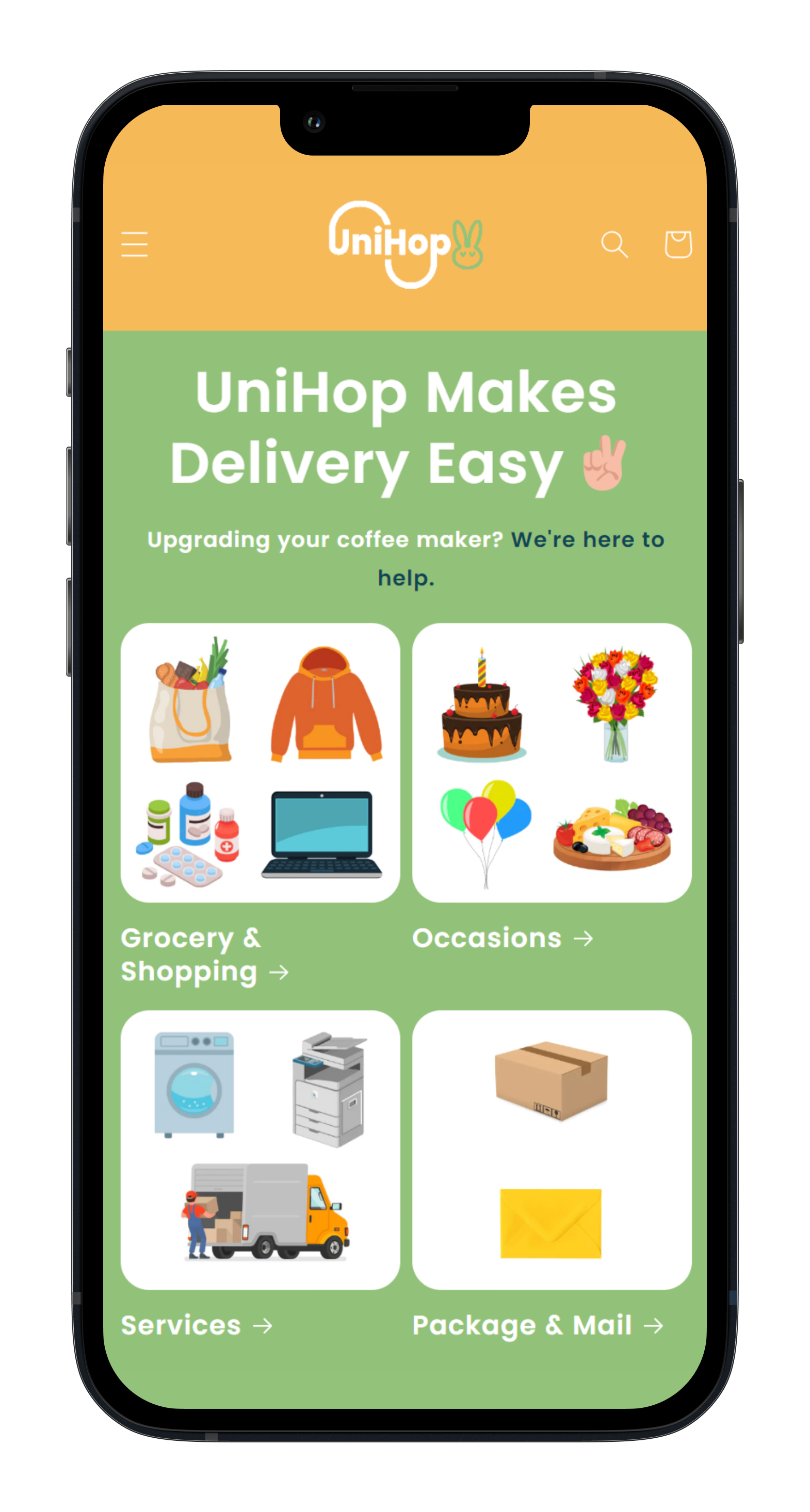 Same-Day Delivery Grocery, Tech, Fashion, Home, & Beauty - UniHop